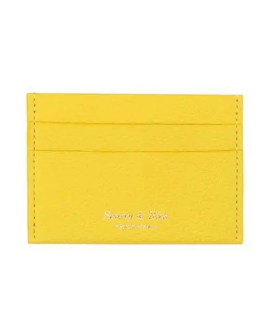 SPORTY & RICH Cardholder Light Leather - Yellow