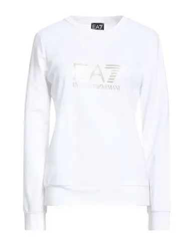 EA7 Cotton-elastane Sweatshirt - White