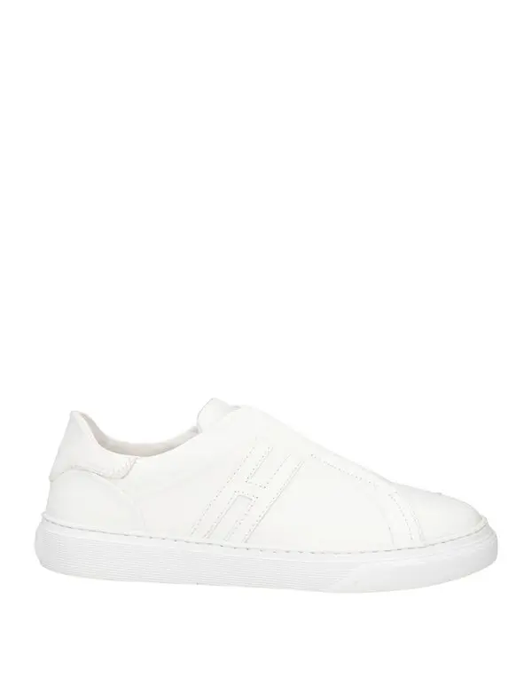 Hogan Leather Slip-on Sneakers - White