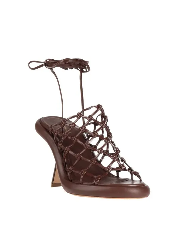 VIC MATIE Strappy Geometric Heel Sandals