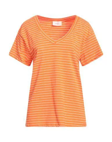 VICOLO Striped Jersey T-shirt - Orange