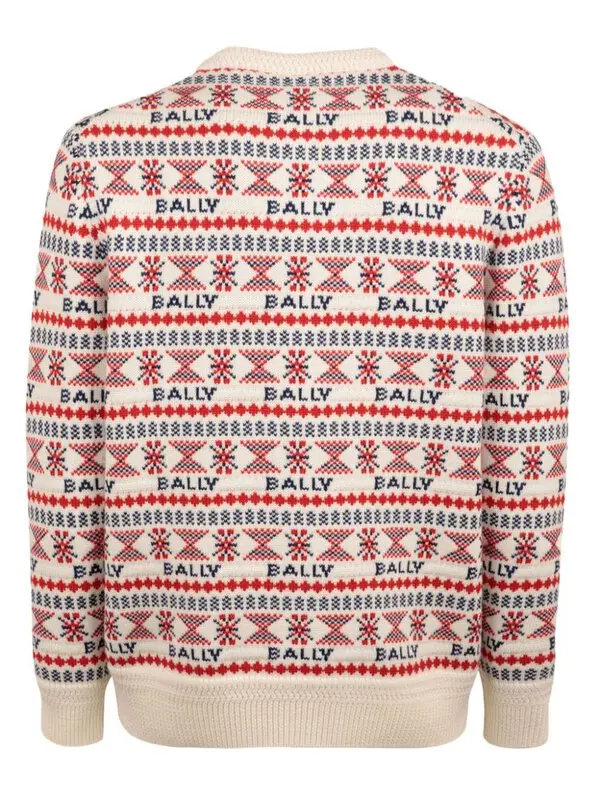 Bally Patterned Intarsia Wool Jumper