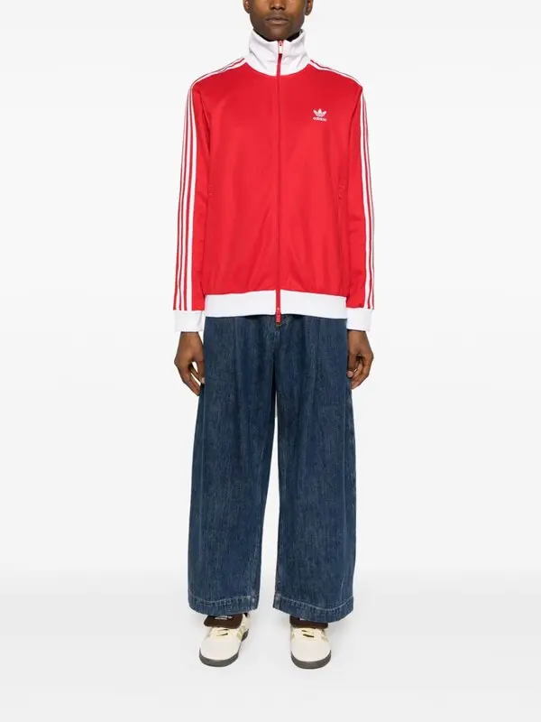 Adidas Beckenbauer Adicolor Zip-up Sweatshirt - Red