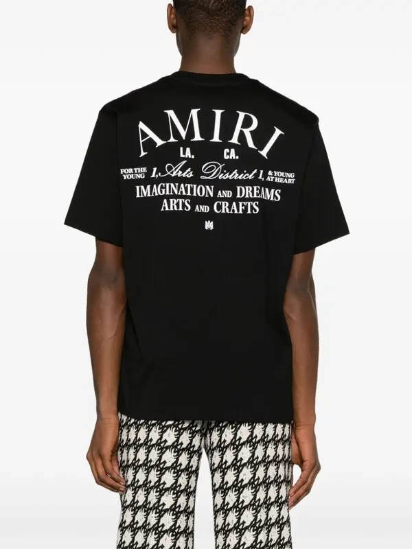 Amiri Arts District Logo-print Cotton T-shirt - Black
