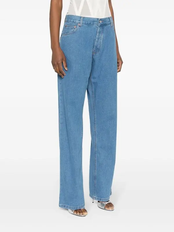 FORTE DEI MARMI COUTURE High-waist Straight-leg Jeans