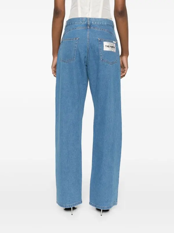 FORTE DEI MARMI COUTURE High-waist Straight-leg Jeans