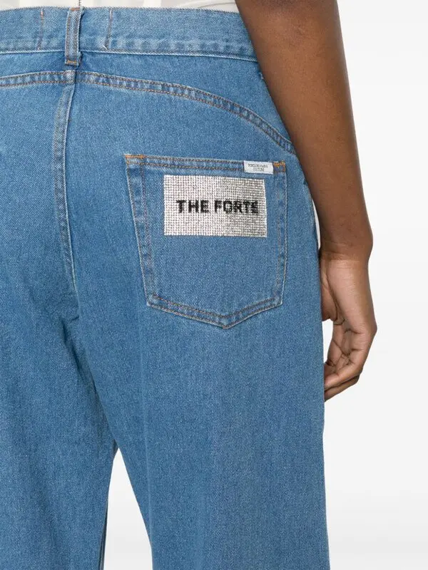 FORTE DEI MARMI COUTURE High-waist Straight-leg Jeans
