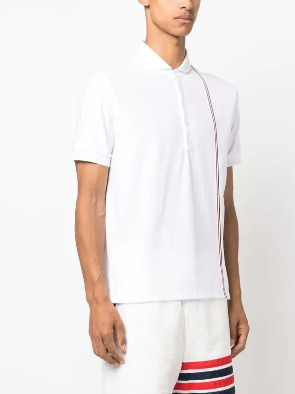 Thom Browne Rwb Stripe Polo Shirt