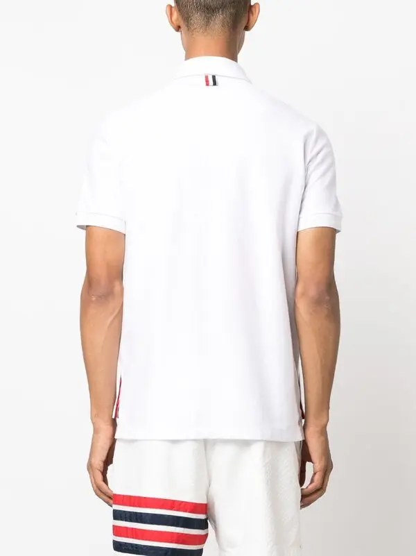 Thom Browne Rwb Stripe Polo Shirt