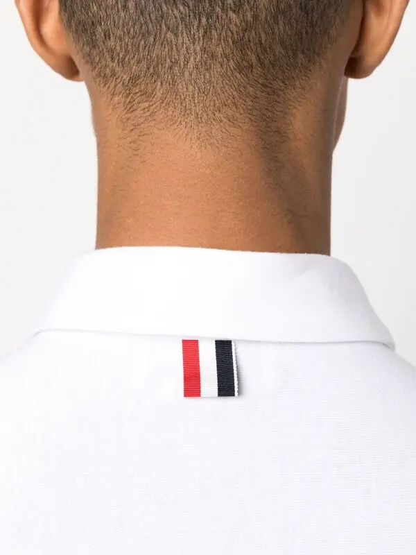 Thom Browne Rwb Stripe Polo Shirt