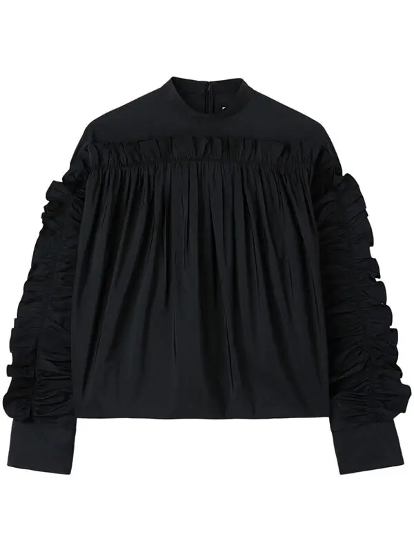 JIL SANDER Ruffle-detailing Sweatshirt