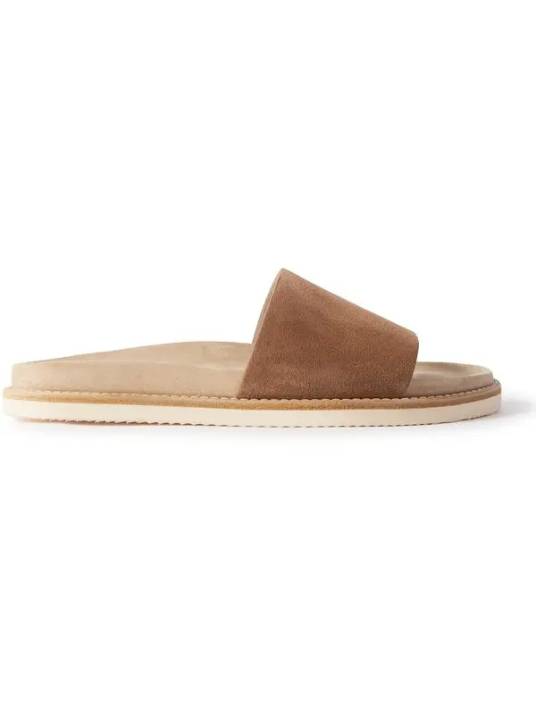 Brunello Cucinelli Suede Slides