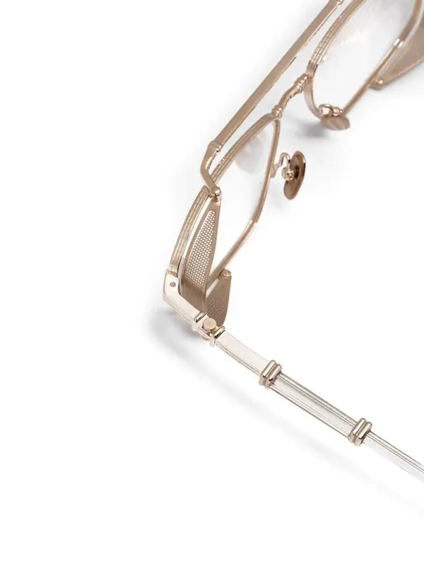 Balmain Two-tone Pilot-frame Glasses - Gold