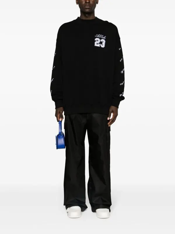 Off-White 23 Logo Skate Cotton Sweatshirt