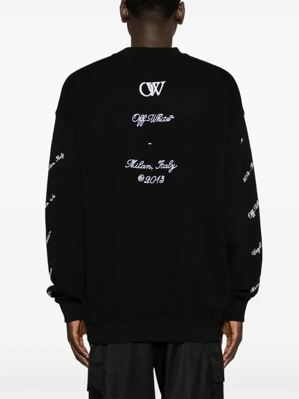 Off-White 23 Logo Skate Cotton Sweatshirt