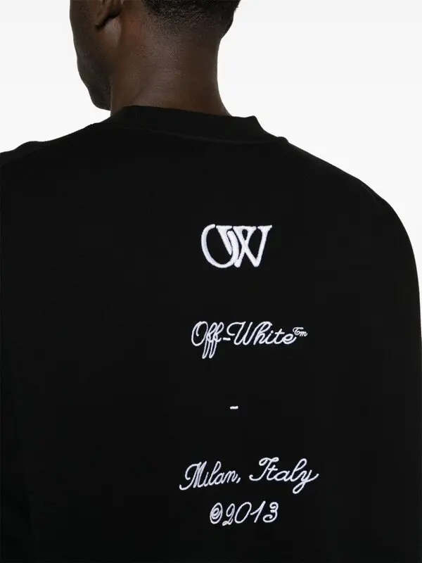 Off-White 23 Logo Skate Cotton Sweatshirt