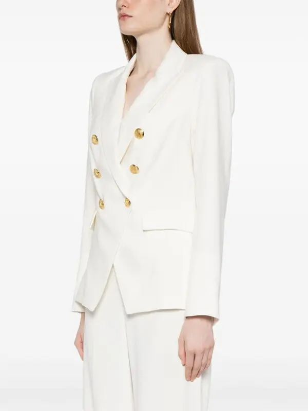 Veronica Beard Miller Double-breasted Blazer - White