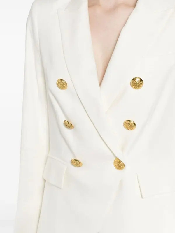 Veronica Beard Miller Double-breasted Blazer - White