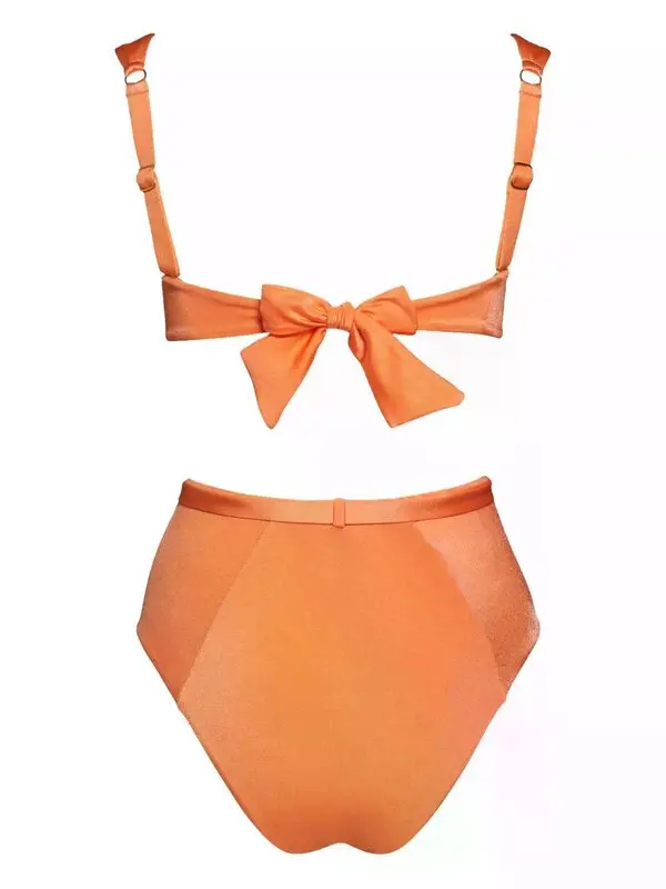 NOIRE SWIMWEAR Seashell-charm Bikini Set - Orange