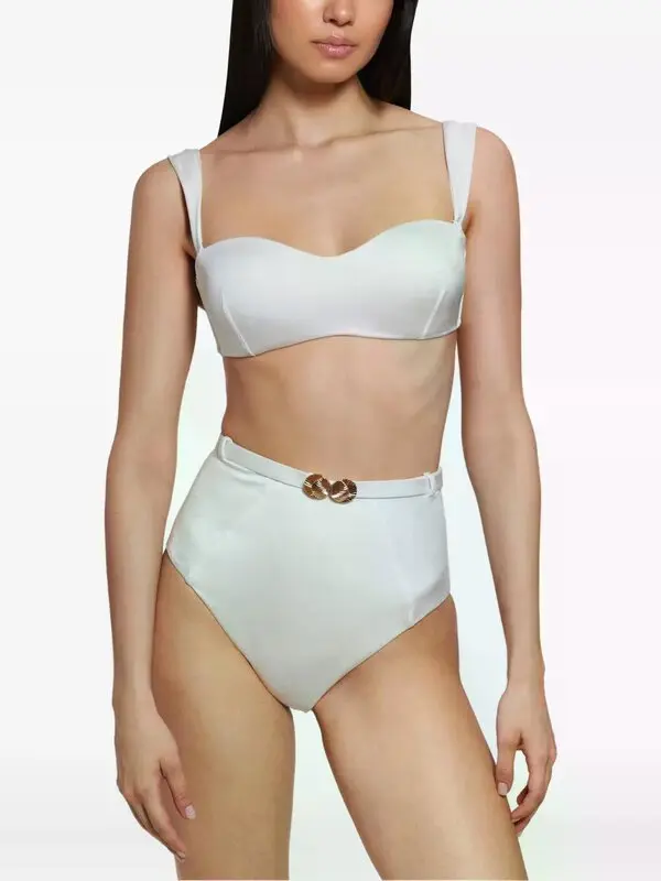 NOIRE SWIMWEAR Seashell Bandeau Bikini - Neutrals