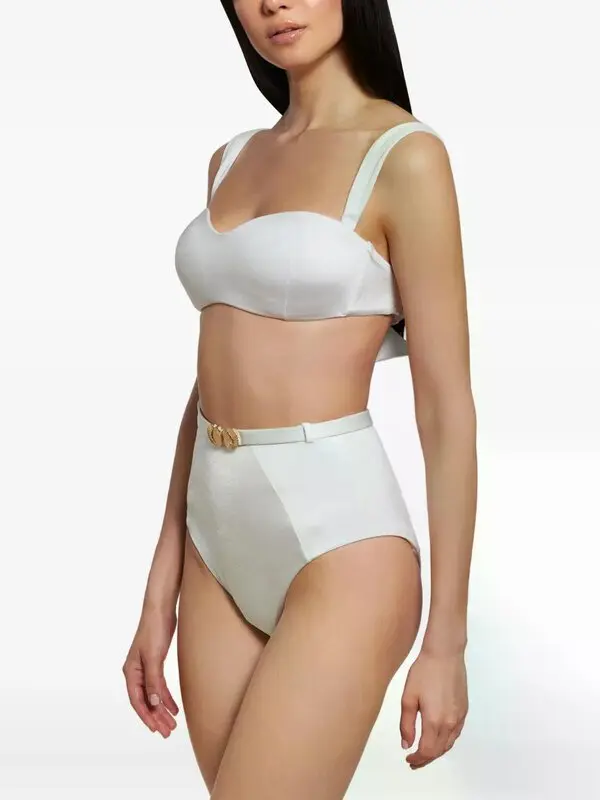 NOIRE SWIMWEAR Seashell Bandeau Bikini - Neutrals