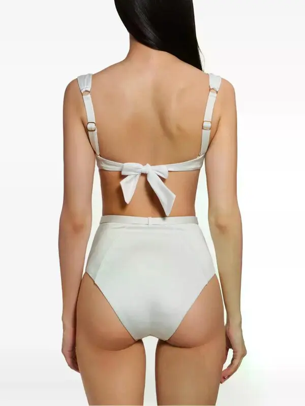 NOIRE SWIMWEAR Seashell Bandeau Bikini - Neutrals