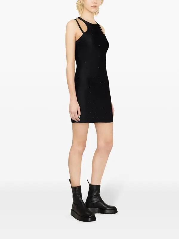 Versace Crystal-embellished Mini Dress