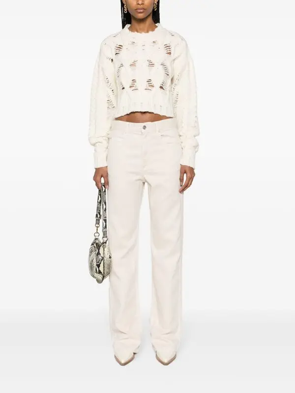 Isabel Marant Étoile Belvira Bootcut Jeans - Neutrals