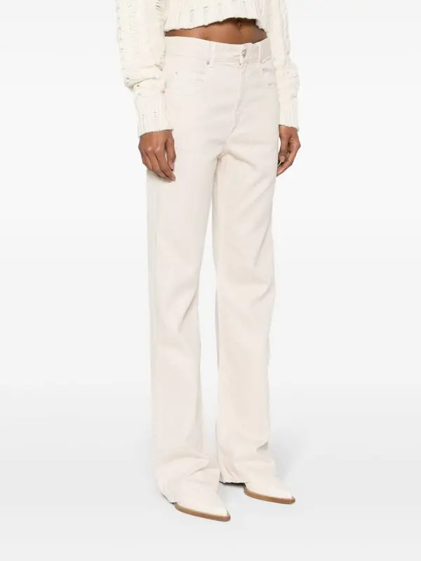 Isabel Marant Étoile Belvira Bootcut Jeans - Neutrals