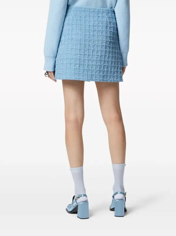 Versace Tweed High-waisted Skirt - Pink