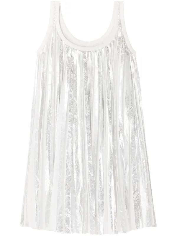 AZ FACTORY Josephine Pleated Midi Dress - White