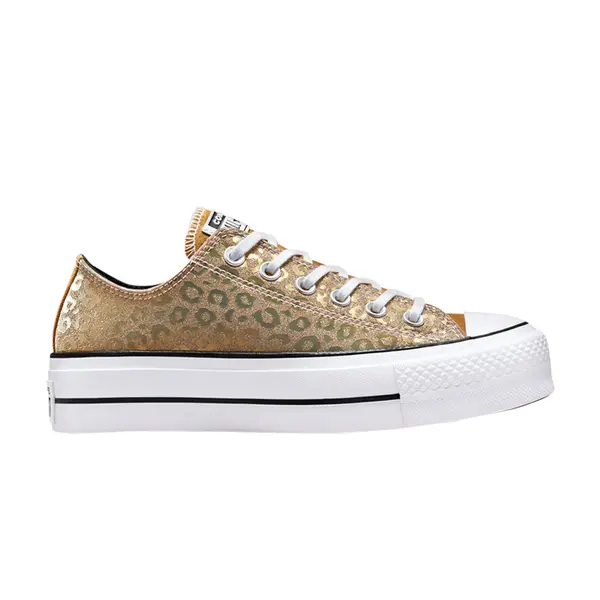 CONVERSE Chuck Taylor All Star Platform Low Authentic Glam Leopard