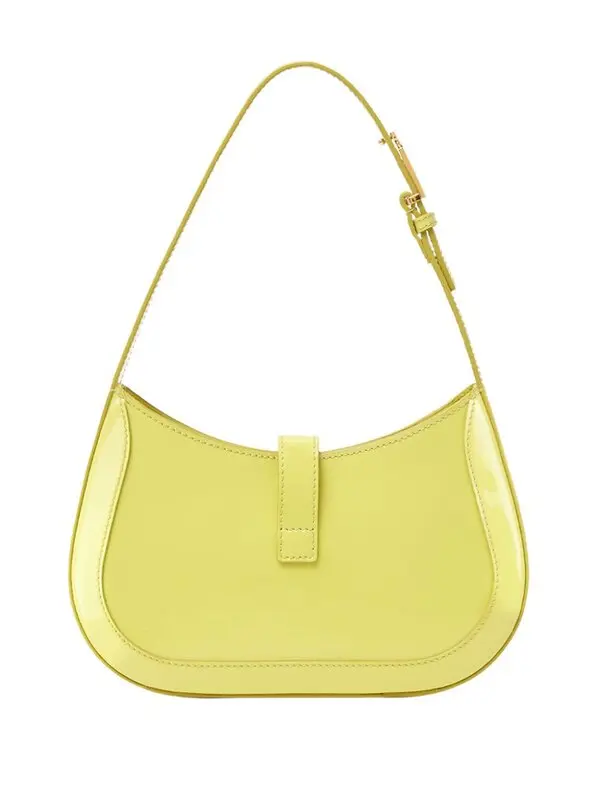 Versace Greca-detail Leather Shoulder Bag - Yellow