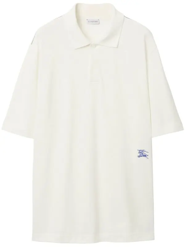 Burberry Equestrian Knight-embroidered Cotton Polo Shirt