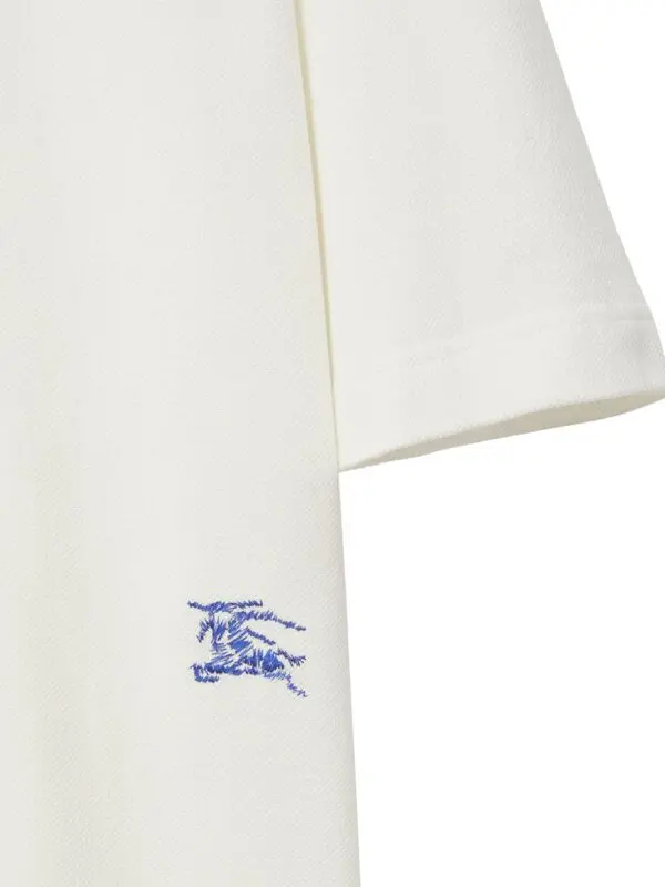 Burberry Equestrian Knight-embroidered Cotton Polo Shirt