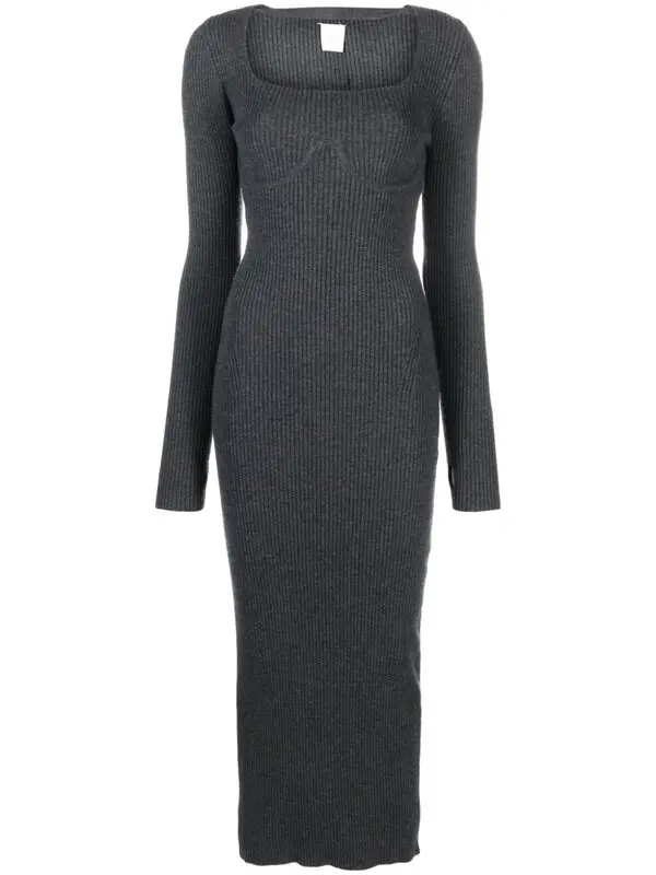 PATOU Long-sleeve Knitted Dress