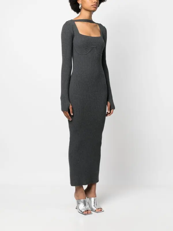 PATOU Long-sleeve Knitted Dress