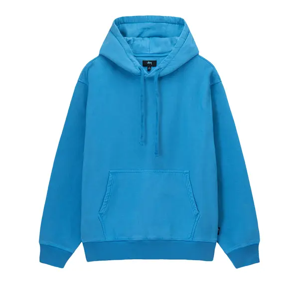 StÜssy Pigment Dyed Fleece Hoodie - Blue
