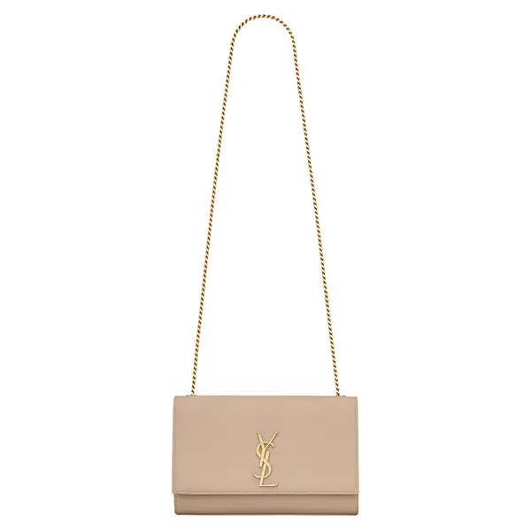 Saint Laurent Kate Medium Chain Bag - Tan