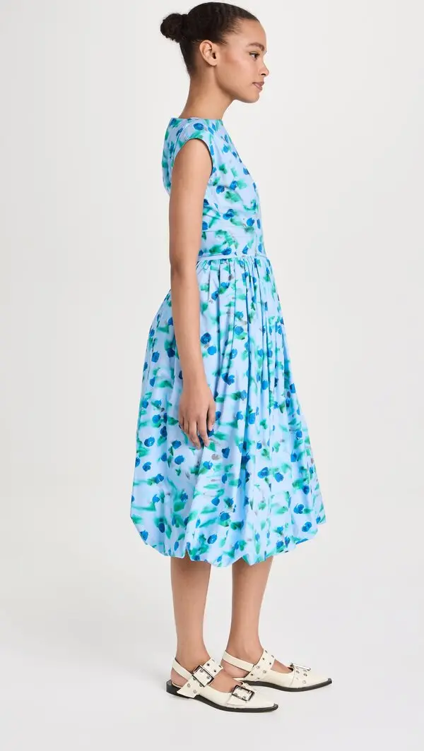 Marni Reverie Poplin Midi Dress