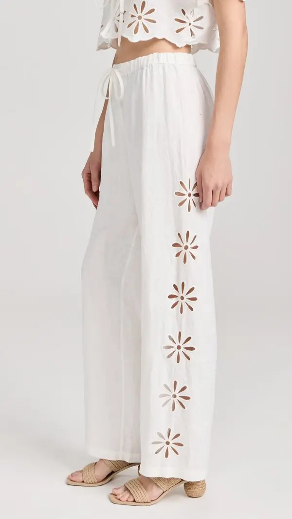Rails Emmie Pants - White Eyelet