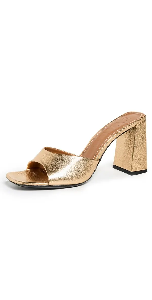 Staud Sloane Heel Sandals - Gold