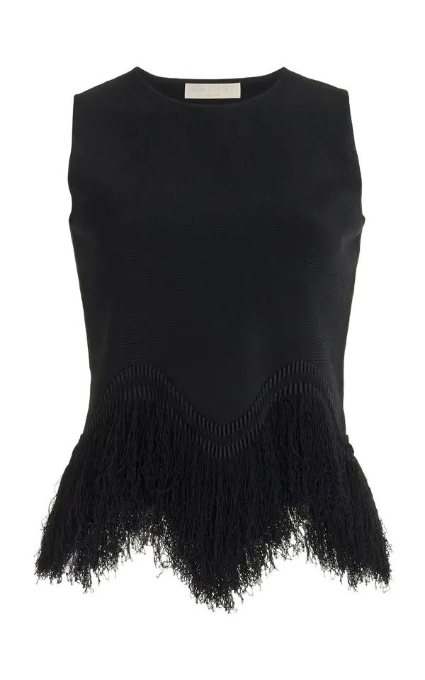 Ulla Johnson Koa Fringed Knit Top