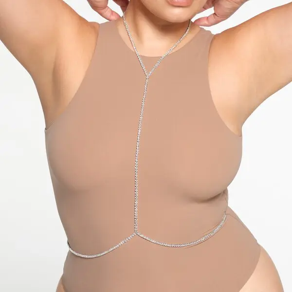 SKIMS Swarovski X Y Crystal Body Chain