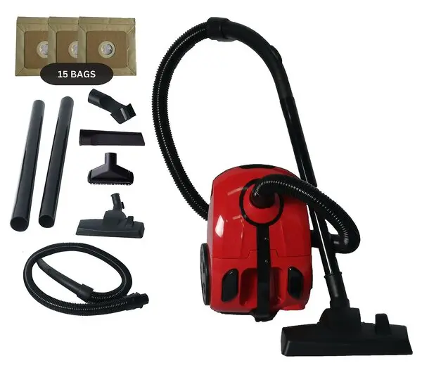IMPECCA Bagged Canister Vacuum Cleaner With 6 T Ools & 15 Bags - One-color