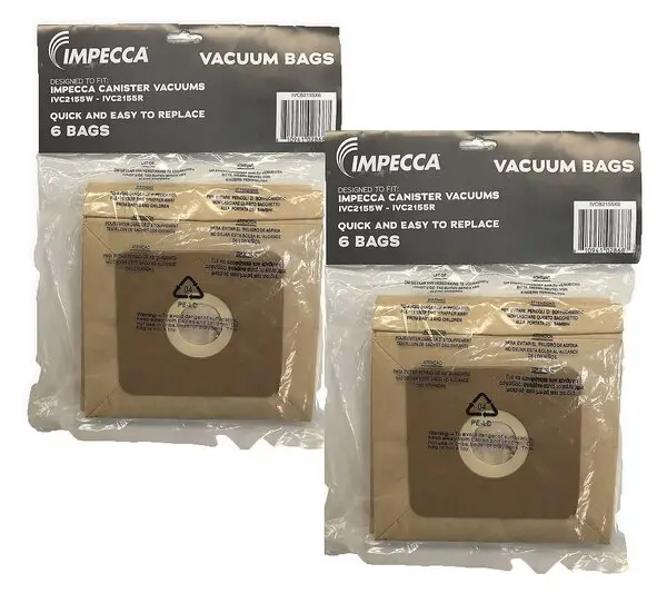 IMPECCA 2l Replacement Bags For Models Ivc2155w /r 12ct - One-color