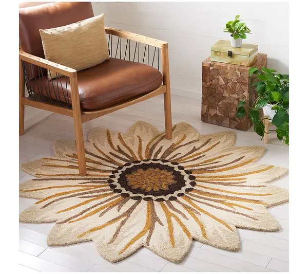 SAFAVIEH Novelty 102 Series 5' X 5' Round - One-color