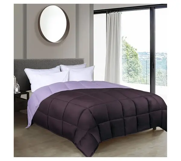 SUPERIOR Brushed Microfiber Reversible Comforte R- Cal King - One-color