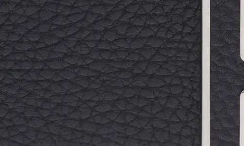 TOM FORD Logo Grained Leather Belt - Dark Navy