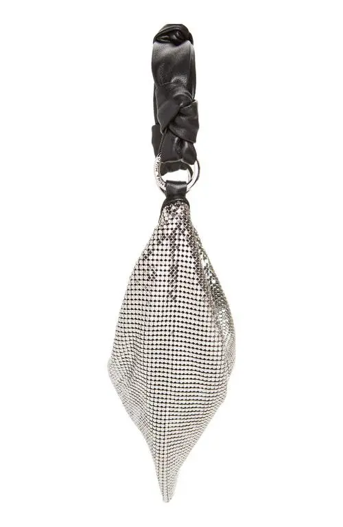 Amina Muaddi Mini Cameron Mesh Hobo Bag